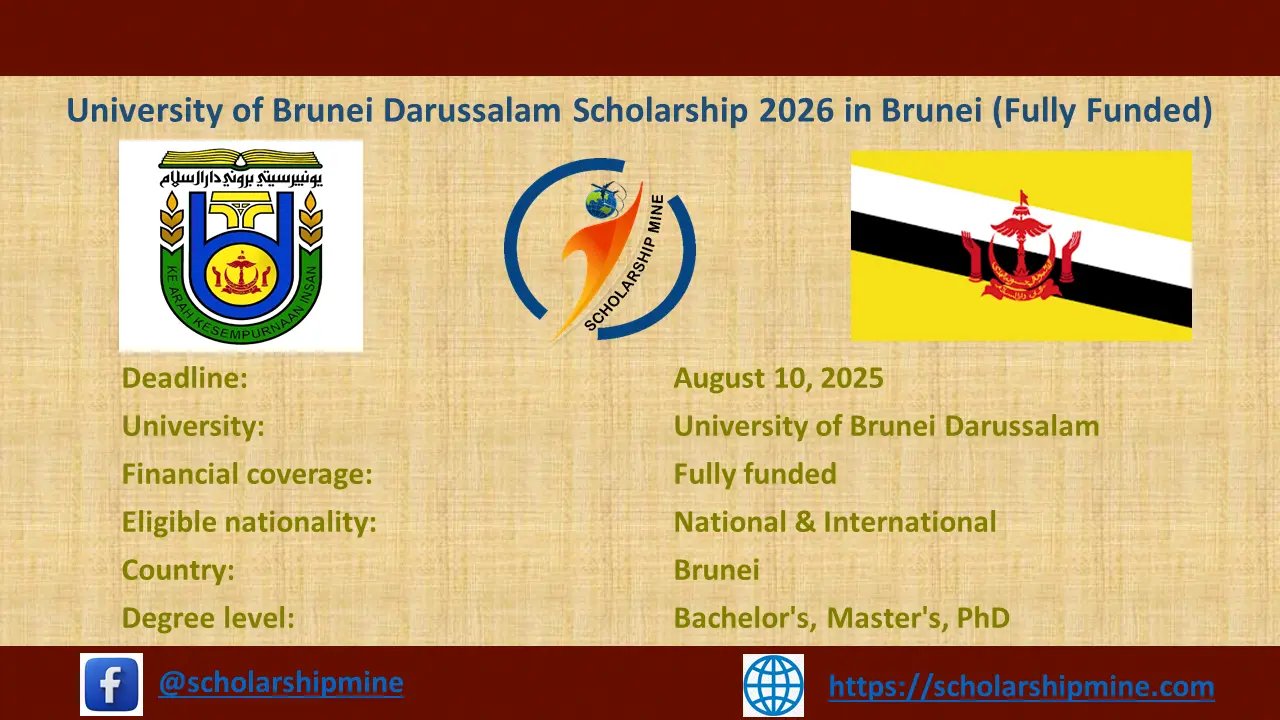 University of Brunei Darussalam Scholarship 2026 in Brunei (Fully Funded) - Scholarship Mine